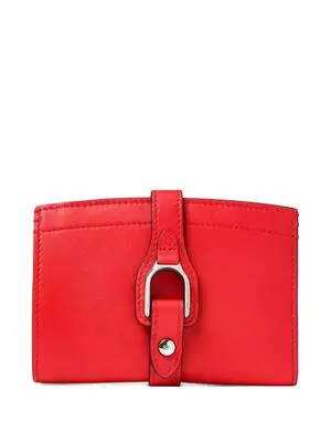 Ralph Lauren Buckle Leather Wallet - Red