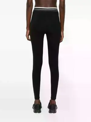 P.E Nation Avant Logo-waistband Leggings - Black