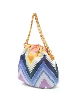 Missoni Wave Silk Drawstring Tote