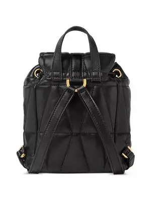 Versace Quilted Nappa Leather Medusa Backpack - Black