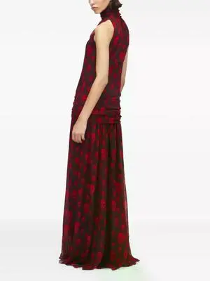 Alexander McQueen Skull-print Maxi Dress