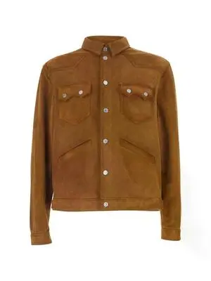 Dsquared2 Suede Jacket - Brown