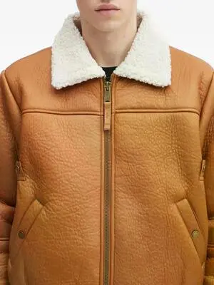 Alpha Industries Full-zip Shearling-collar Jacket