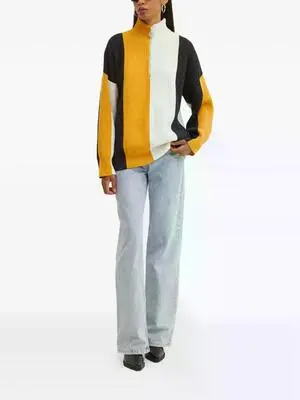 Moschino Striped Zip Knitwear