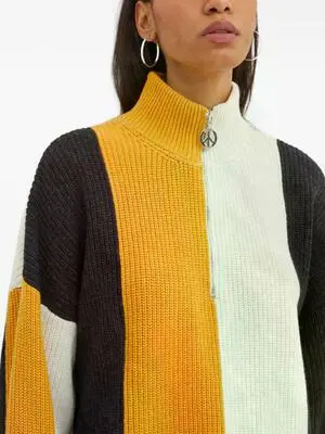 Moschino Striped Zip Knitwear