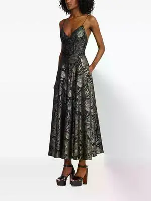 Ralph Lauren Henri Floral V-neck Midi Dress