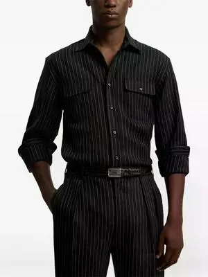 Ralph Lauren Purple Label Pinstripe Pocket Shirt