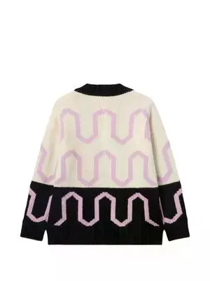 La DoubleJ Geometric Comber Cardigan