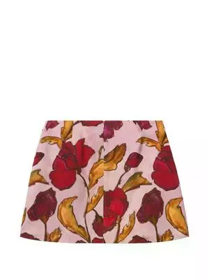 La DoubleJ Floral Print Mini Skirt