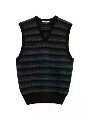 LEMAIRE Patterned V-neck Vest