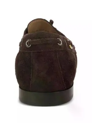 Valentino Garavani Lace-up Leather Boat Shoes - Brown