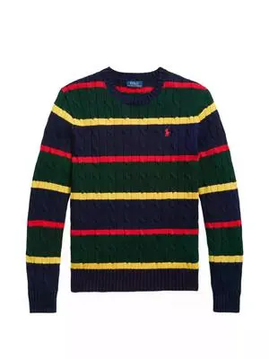 Polo Ralph Lauren Striped Cable-knit Sweater