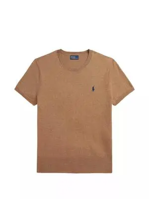 Polo Ralph Lauren Logo-embroidered Knit Top - Brown