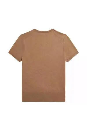 Polo Ralph Lauren Logo-embroidered Knit Top - Brown