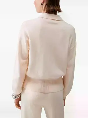 Liu Jo Bead-embellished V-neck Cardigan - Neutrals