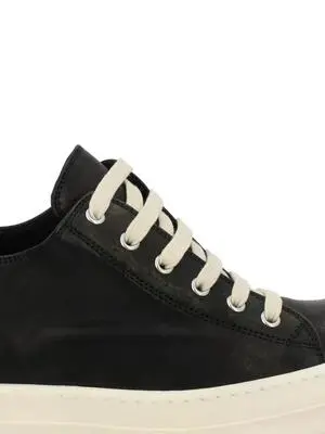 Rick Owens Leather Sneakers - Black