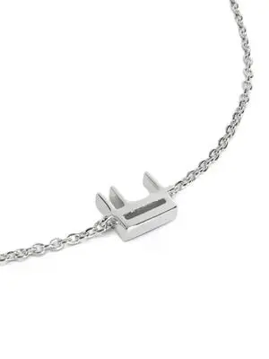Monica Vinader Initial E Chain Bracelet - Silver