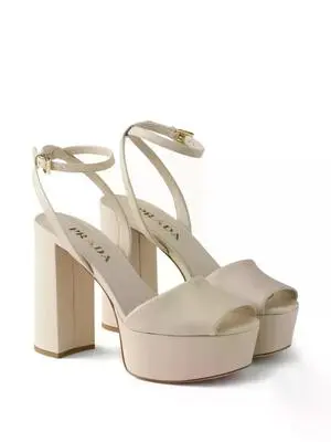 Prada Leather Platform Sandals