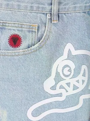 ICECREAM Running Dog Denim Shorts