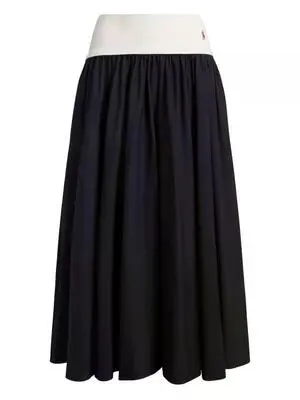 Polo Ralph Lauren Maxi Contrast-waistband Skirt - Blue