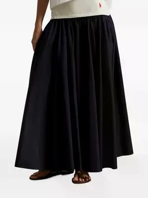 Polo Ralph Lauren Maxi Contrast-waistband Skirt - Blue