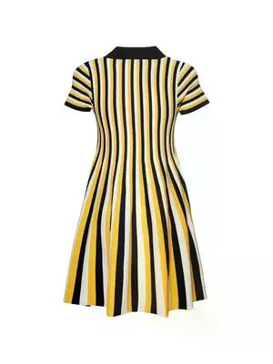 La DoubleJ Plaza Striped Collar Mini Dress