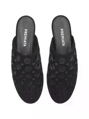 Premiata Cut-out Leather Mules