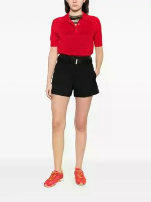 Sacai High-waist Belted Shorts