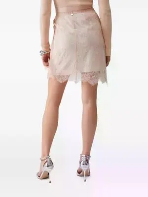 Liu Jo Lace Mini Skirt - Neutrals