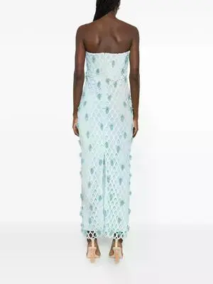 Simkhai Beaded Strapless Maxi Dress