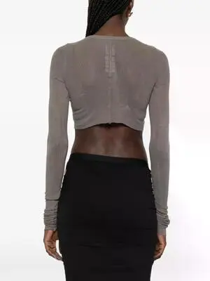 Rick Owens Cropped Long-sleeved T-shirt