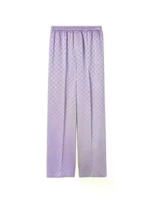Gucci Jacquard Gg Trousers - Purple
