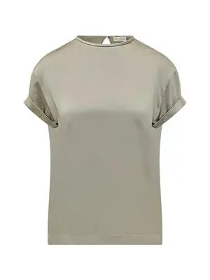 Brunello Cucinelli Rolled-sleeve T-shirt