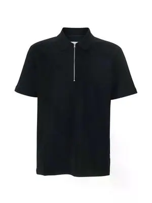 JIL SANDER Zip Polo Shirt - Black