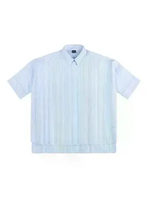 FAY Striped Shirt - Blue