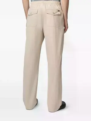 TOD'S Buttoned Trousers With Drawstring - Neutrals