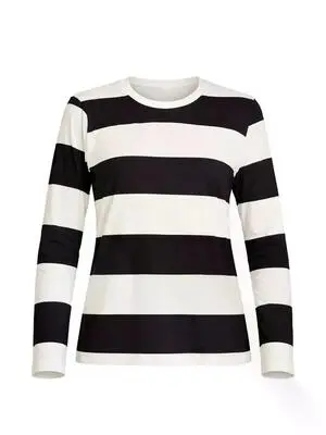 Cynthia Rowley Striped Long-sleeve Top