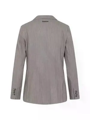 Peserico Striped Double-breasted Blazer