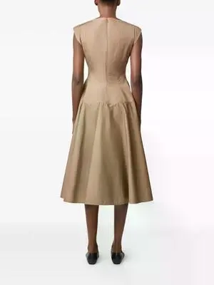 TOD'S A-line Midi Dress - Neutrals