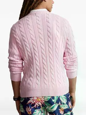 Polo Ralph Lauren Cable-knit Crew Neck Sweater - Pink