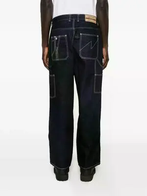 NEIGHBORHOOD Contrast-stitch Straight Jeans