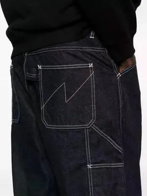 NEIGHBORHOOD Contrast-stitch Straight Jeans