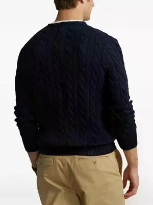 Polo Ralph Lauren Cable-knit Crew Neck Sweater - Blue