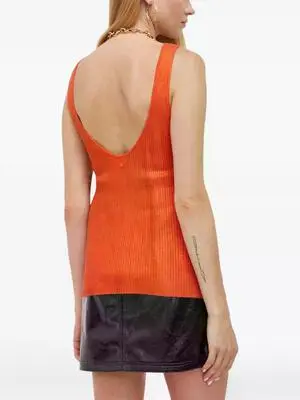 Patrizia Pepe Ribbed Tank Top