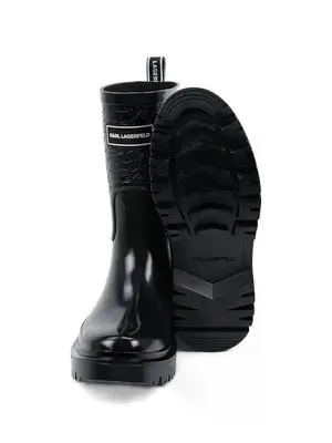 Karl Lagerfeld Logo-embossed Boots