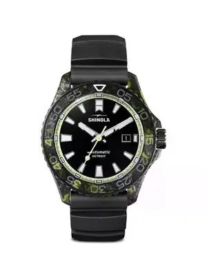 Shinola Forged Carbon Automatic 45mm Watch - Black