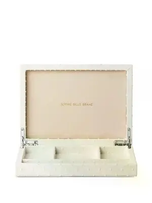 Sophie Bille Brahe Trésor Cotton Small Jewellery Box - White