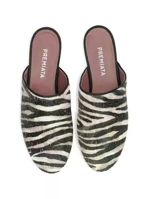 Premiata Zebra-pattern Mules