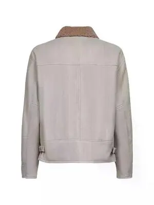 Brunello Cucinelli Zip Shearling-collar Jacket