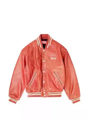 DIESEL Leather Bomber Jacket
